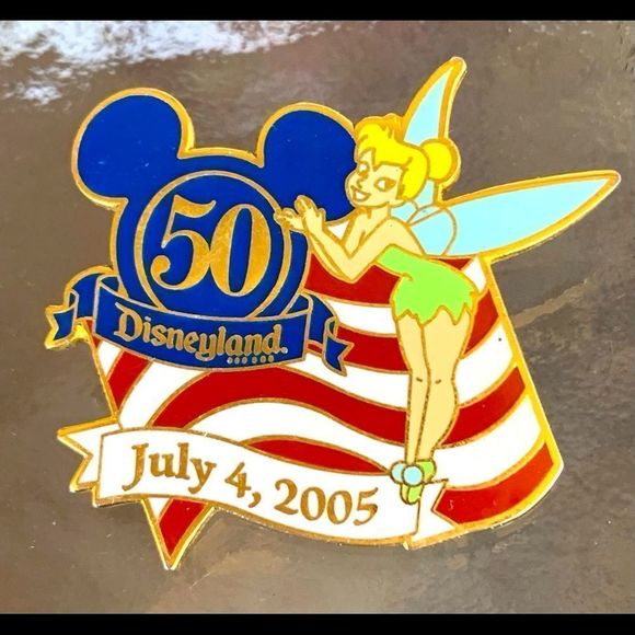 Disney | Jewelry | Disneyland 5th Tinkerbell 4th Of July 2005 Pin ...